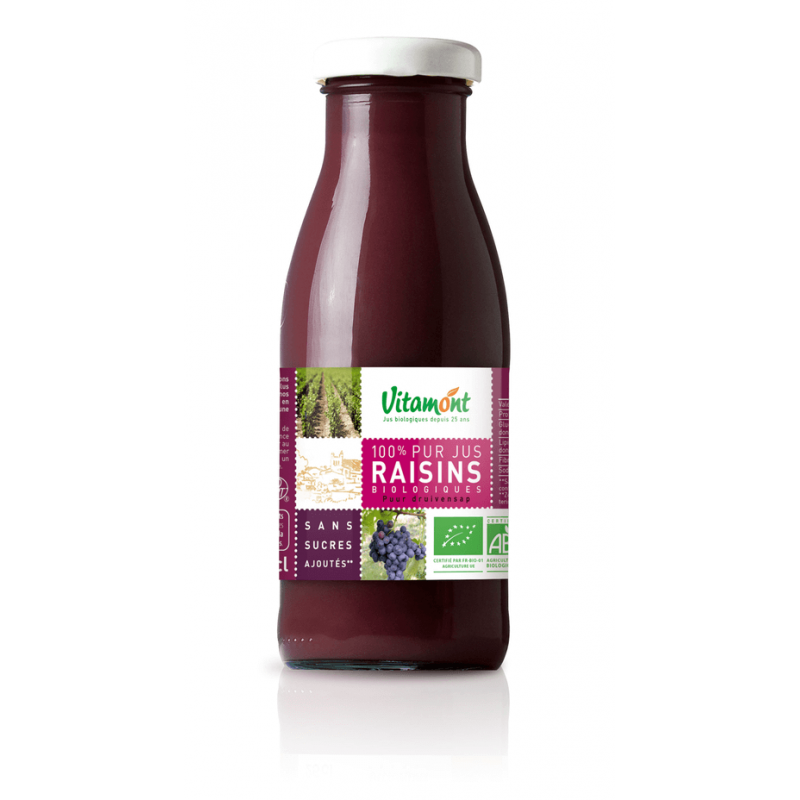 MINI PUR JUS DE RAISIN 25CL | VITAMONT | Acheter sur EtiketBio.eu