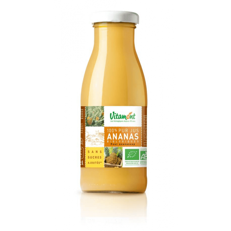 MINI PUR JUS D'ANANAS 25CL | VITAMONT | Acheter sur EtiketBio.eu