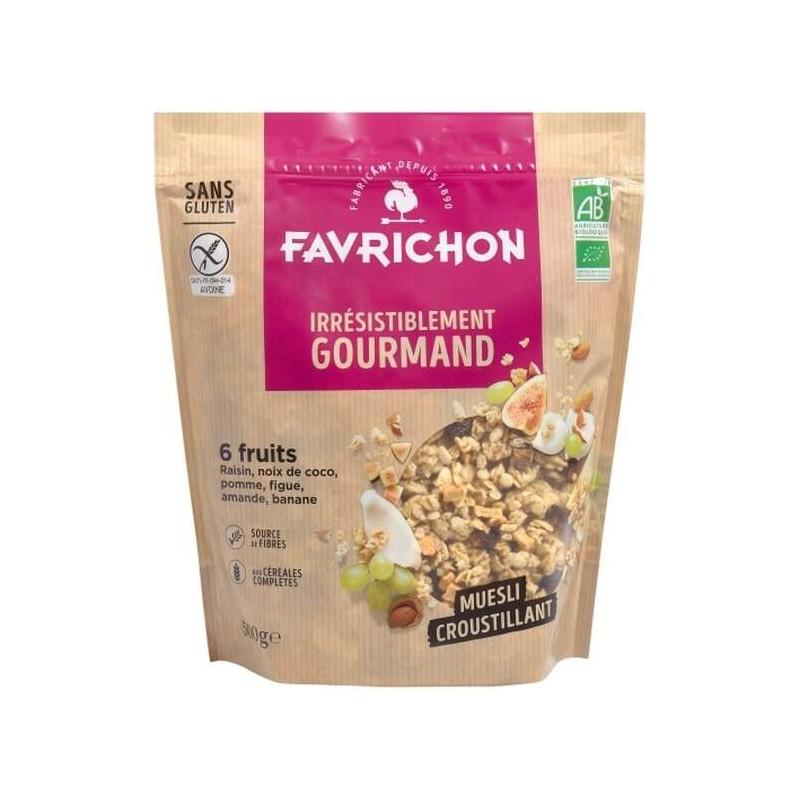MUESLI CROUSTILLANT 6 FRUITS 500G | FAVRICHON chez Etik&Bio