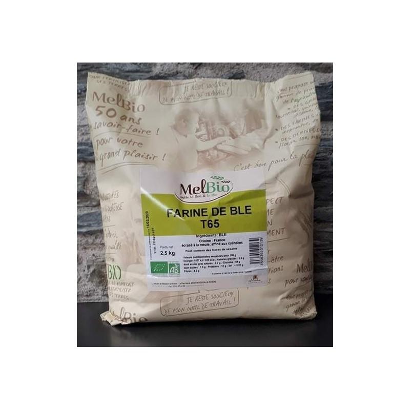 FARINE DE BLE T65 2.5KG | MELBIO chez Etik&Bio
