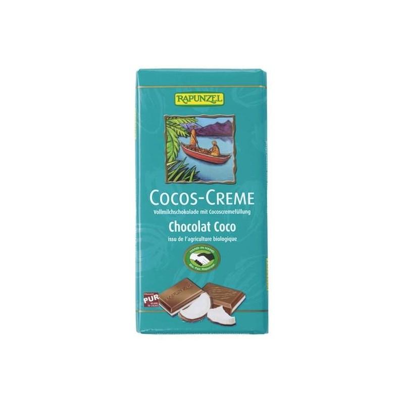 CHOCOLAT LAIT FOURRE COCO 100G | RAPUNZEL chez Etik&Bio