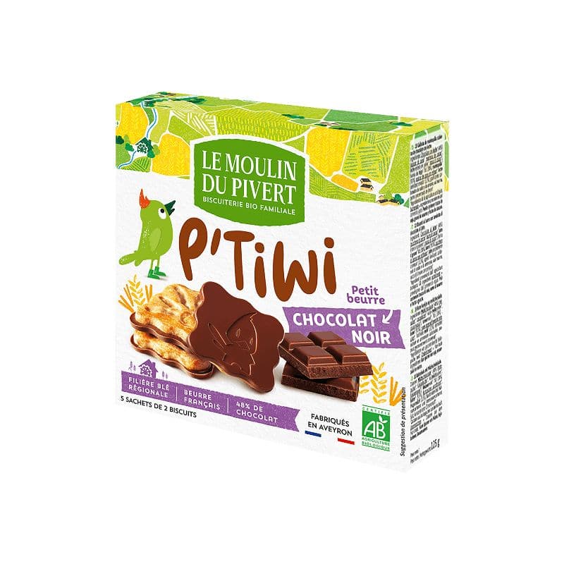 GALLETAS P'TIWI CHOCOLATE OSCURO 125G