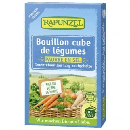 BOUILLON LEGUMES PAUVRE EN SEL 68G | RAPUNZEL | Acheter sur EtiketB...