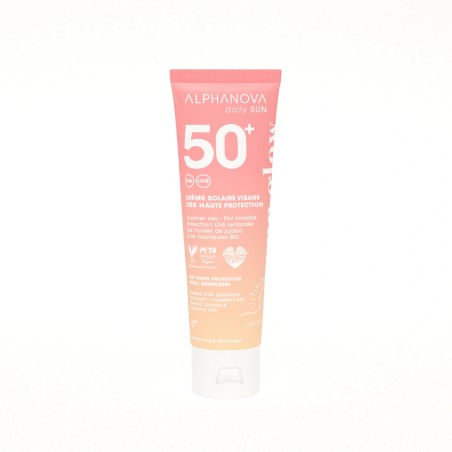 Crème Visage SPF 50+ – Très Haute Protection Solaire 50ml | Peaux Sensibles