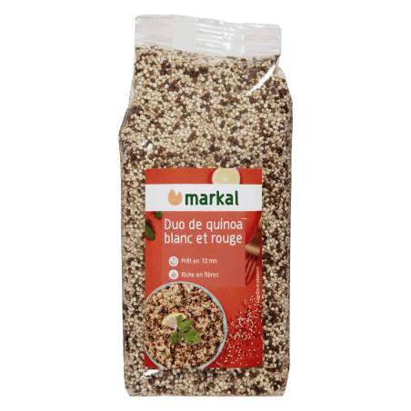 Duo quinoa rouge et blanc bio 500g Markal
