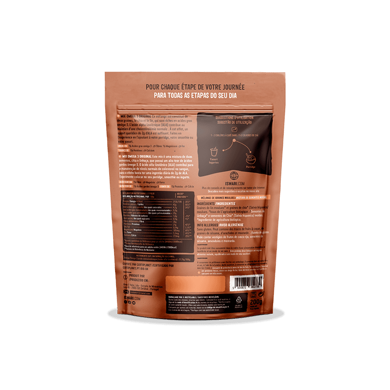Mix Oméga 3 Original Iswari 200g | Graines bio