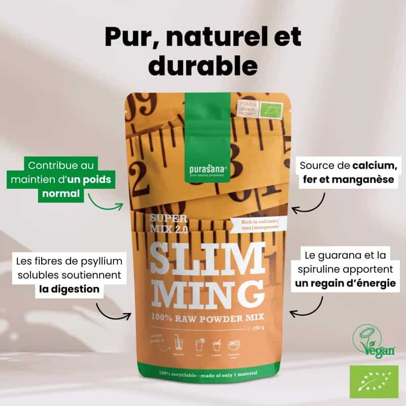 Slimming Mix 2.0 250 g bio – Mélange minceur Purasana