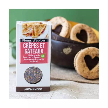 Fleurs d’épices Crêpes & Gâteaux 35g bio – Aromandise