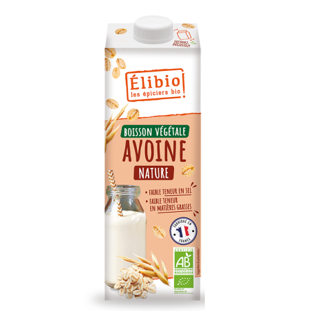 Boisson avoine bio 1L – Fabriquée en France Elibio